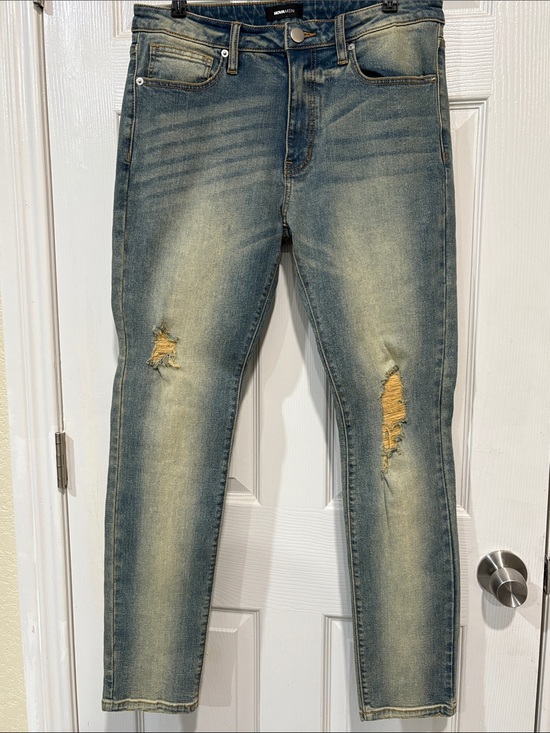 novamen | Jeans | Skinny Distressed Light Blue Mens Jeans | Poshmark